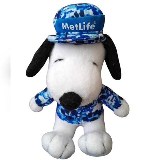 Peanuts | Toys | Peanuts Metlife Camo Snoopy Plushie | Poshmark